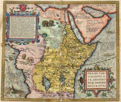 Map of the Story of Prester John - This is the map of the Prester John ...