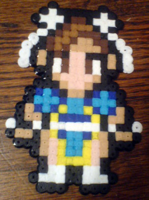 Chun Li Bead Sprite - This is a custom bead sprite I made of Chun Li ...